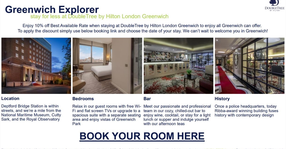 DoubleTree by Hilton London Greenwich - Hotel in Greenwich, Greenwich ...