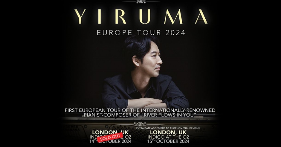YIRUMA Europe Tour at indigo at The O2 - Concert in Greenwich Peninsula, Greenwich - Visit Greenwich