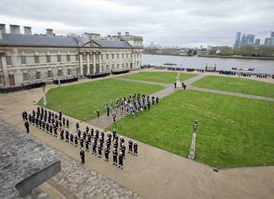 Trafalgar Day Parade with London Area Sea Cadets - Parade in Greenwich ...